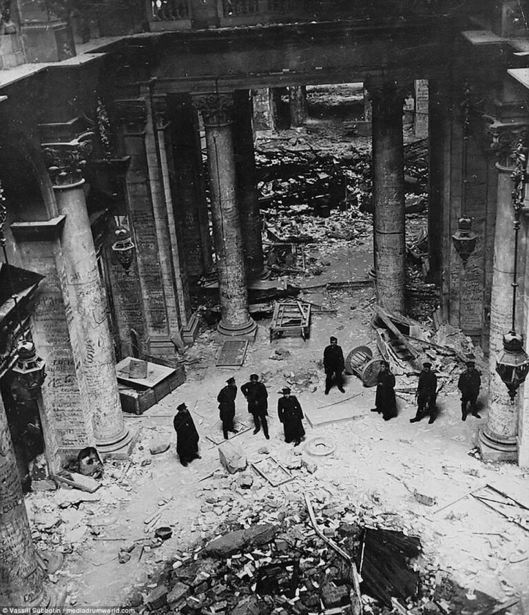 Destroyed Reichstag building after the fall of Berlin - WW2 HistoryBook
